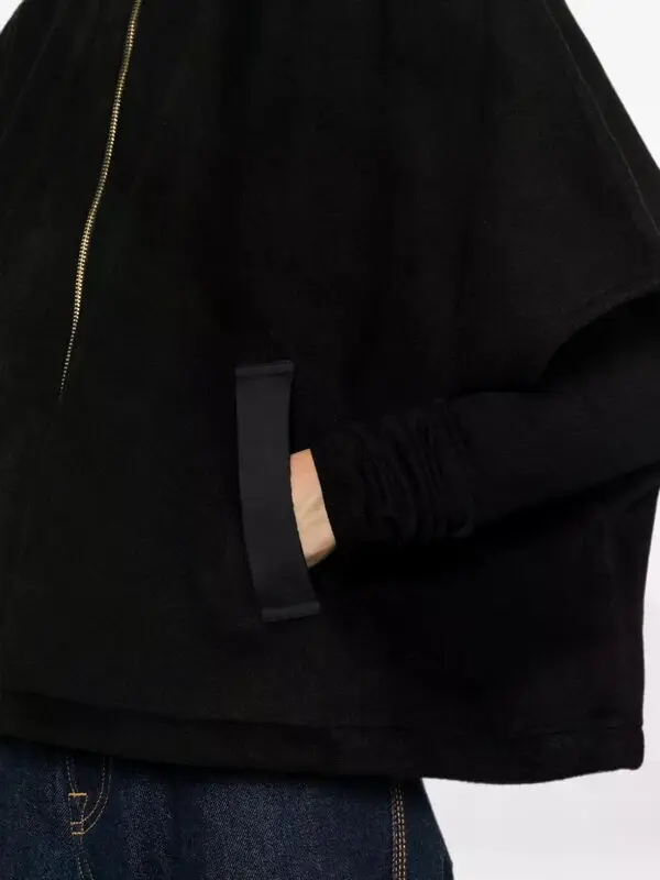 TWINSET Zip-up Cape With High Neck