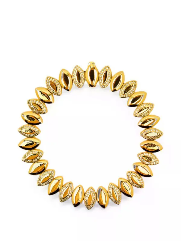 LADY D WORLD Lumineye Crystal-embellished Bracelet - Gold