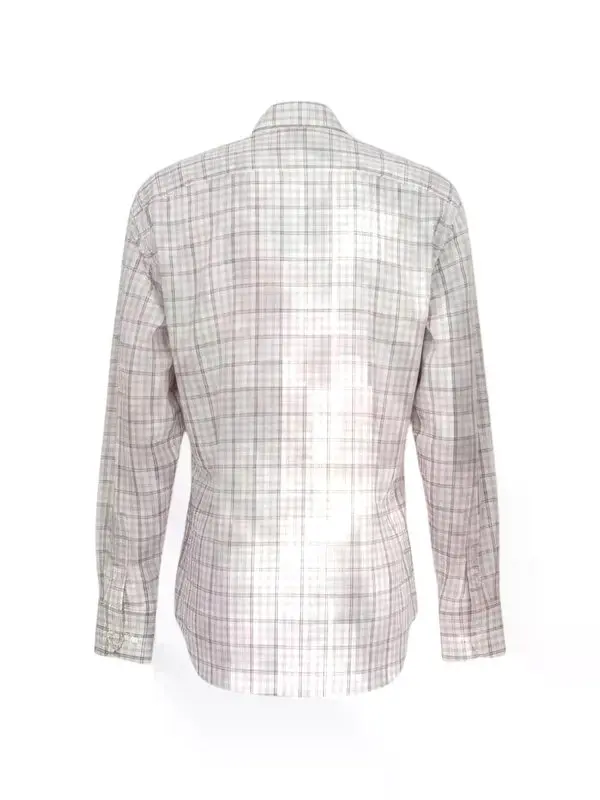 Isaia Checked Long-sleeve Shirt
