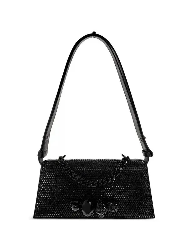Alexander McQueen Mini Jewelled Shoulder Bag - Black