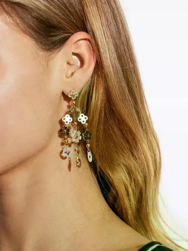 Tory Burch Forget Me Not Pearl-embellished Drop Earrings