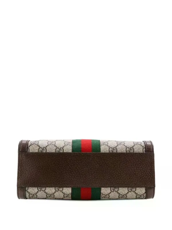 Gucci Ophidia Top Handle Gg Coated Canvas Small Tote Bag