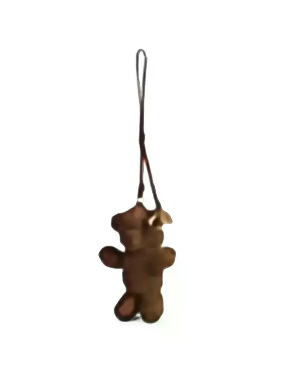 COACH Woven Teddy Bear Charm - Brown