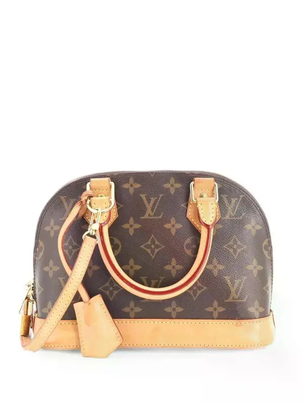 LOUIS VUITTON Alma Handbag Monogram Canvas Bb Crossbody Bag - Brown