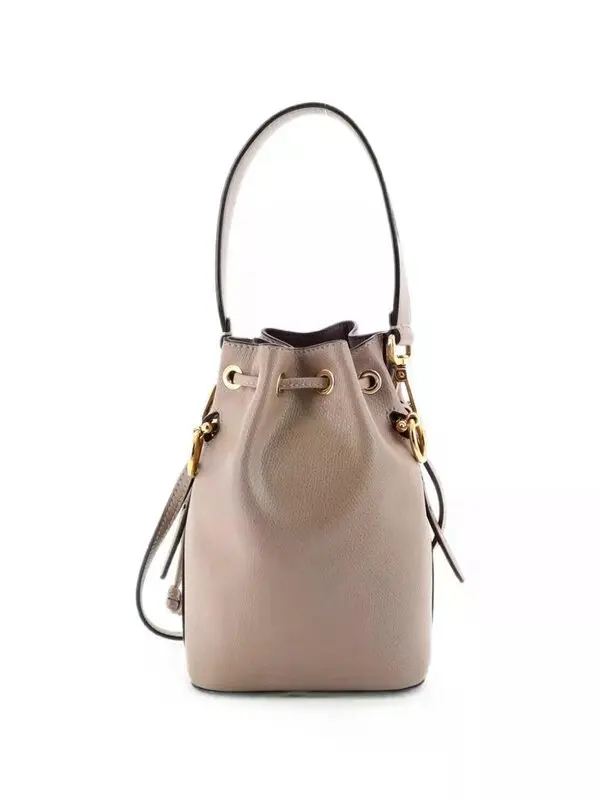 Fendi Mon Tresor Leather Mini Bucket Bag - Brown