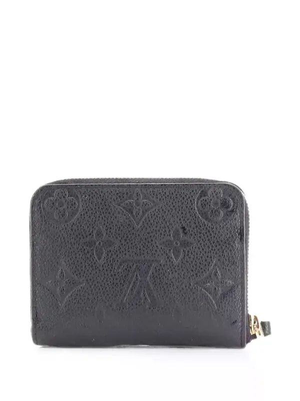 LOUIS VUITTON Zippy Coin Purse Monogram Empreinte Leather Pouch - Black