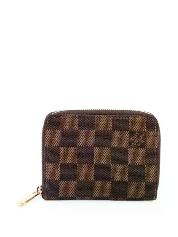 LOUIS VUITTON Zippy Coin Purse Damier Pouch
