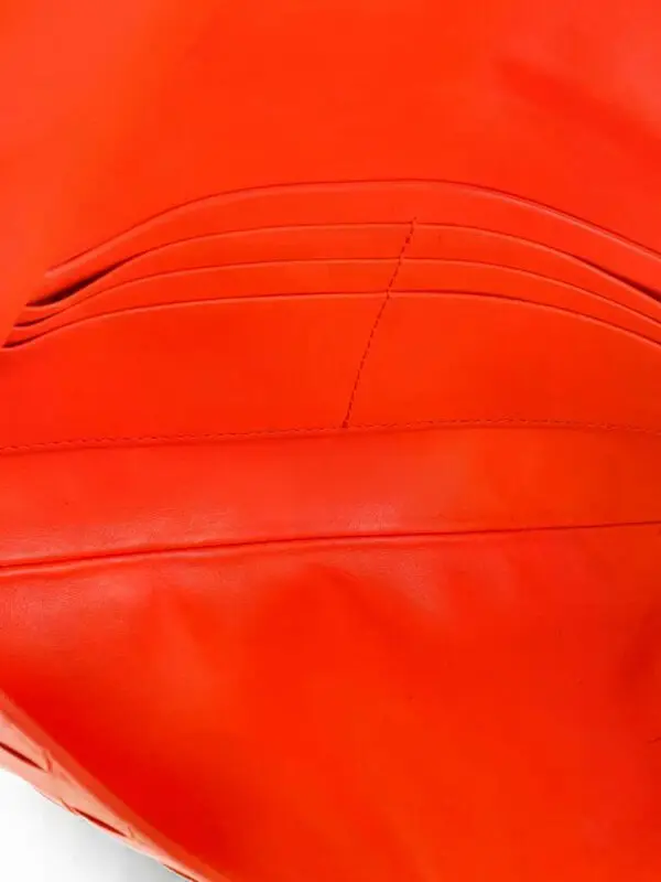 Bottega Veneta Andiamo Top Handle Clutch Bag - Orange