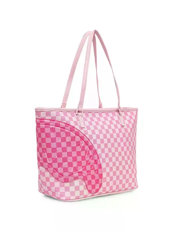 SPRAYGROUND Sugar Drip Candy Bite Check-pattern Tote Bag