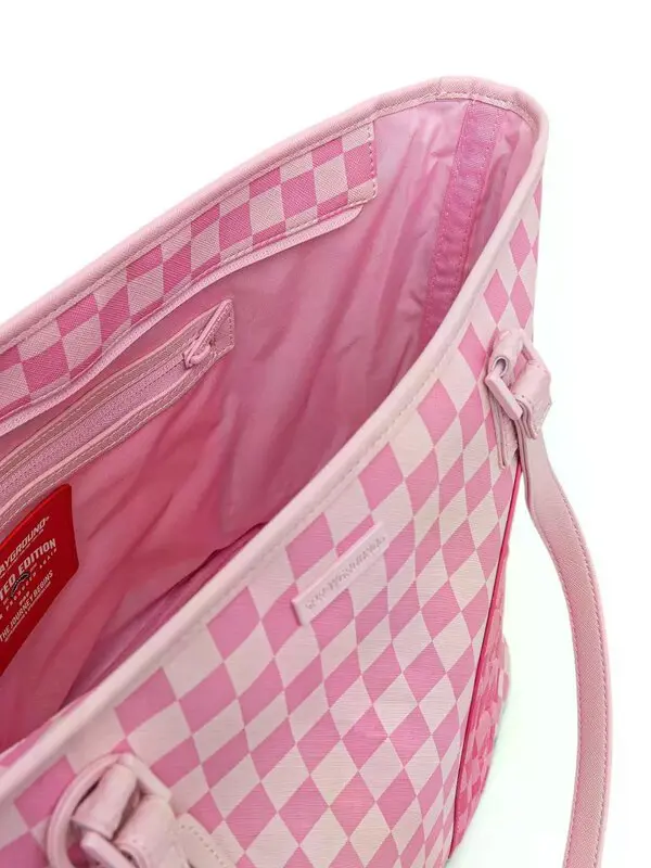 SPRAYGROUND Sugar Drip Candy Bite Check-pattern Tote Bag
