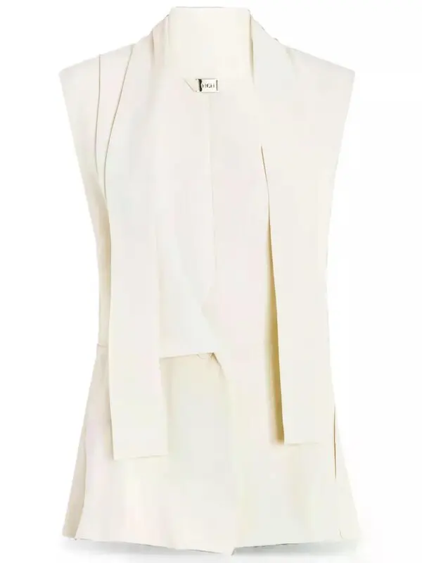 High Clasp Pussy-bow Vest