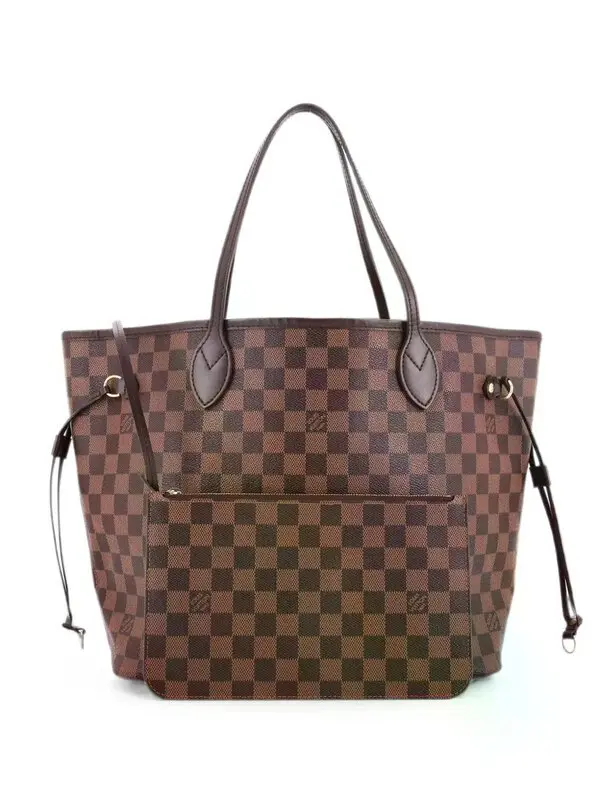 LOUIS VUITTON Neverfull Damier Mm Tote Bag - Brown
