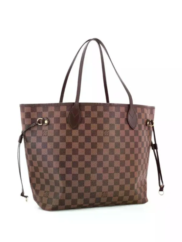 LOUIS VUITTON Neverfull Damier Mm Tote Bag - Brown