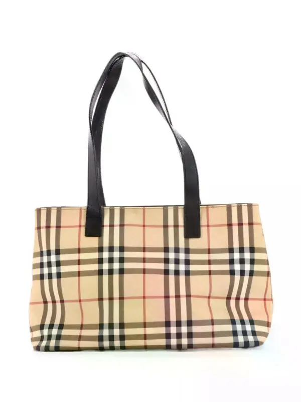 Burberry House Check Canvas Tote Bag