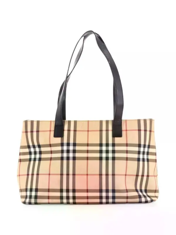 Burberry House Check Canvas Tote Bag