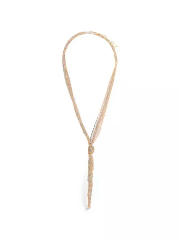 Patrizia Pepe Fringe-detail Chain Necklace - Gold