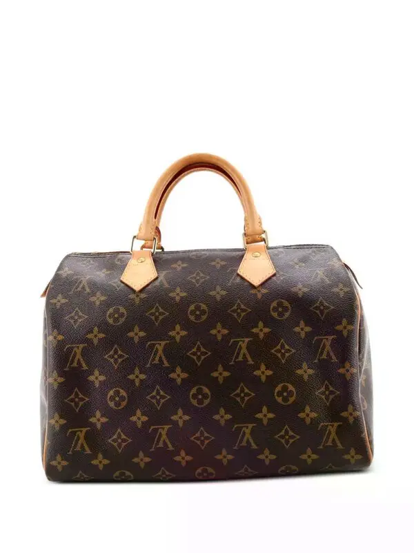 LOUIS VUITTON Speedy Handbag Monogram Canvas 30 Satchel - Brown