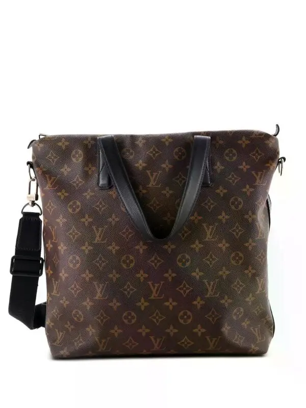 LOUIS VUITTON Macassar Monogram Canvas Tote Bag - Brown