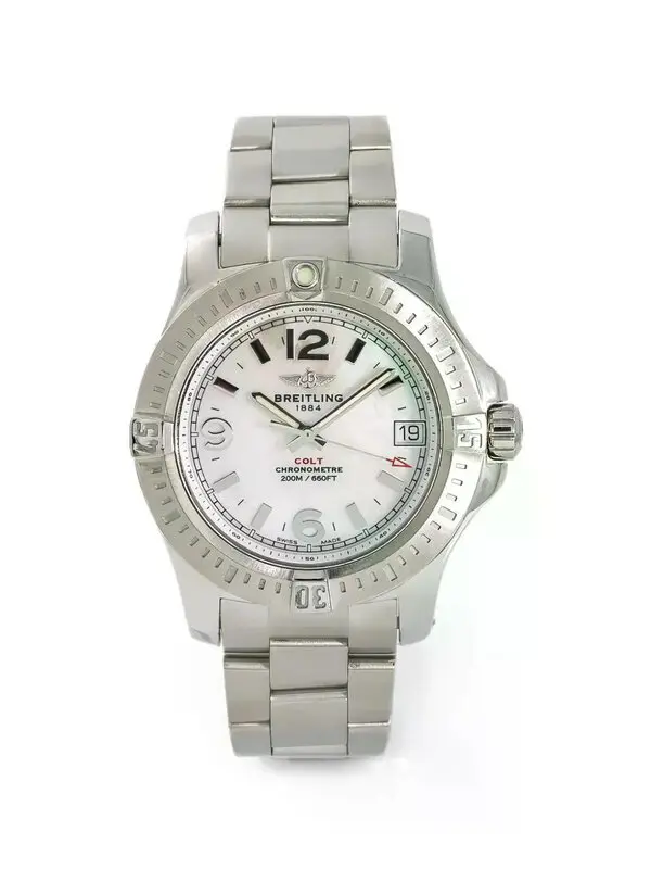 Breitling Colt 36mm Stainless Steel Watch With Dial - White