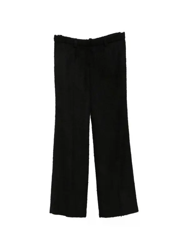Magda Butrym Bouclé-knit Wide-leg Trousers - Green