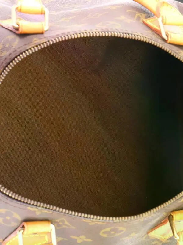 LOUIS VUITTON Speedy Satchel Monogram Canvas Handheld Bag - Brown