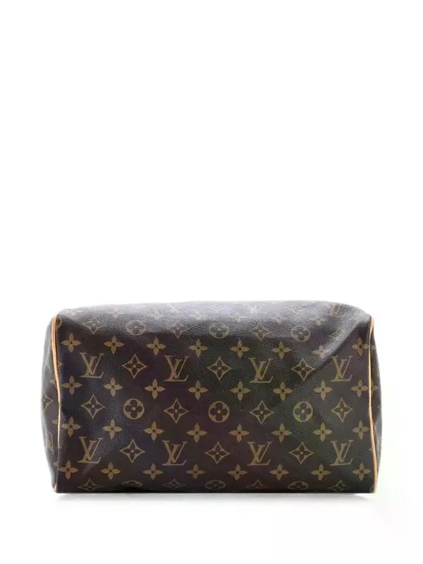 LOUIS VUITTON Monogram Canvas Speedy 30 Satchel - Brown