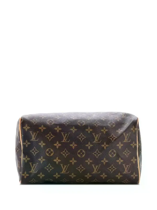 LOUIS VUITTON Monogram Canvas Speedy 30 Satchel - Brown