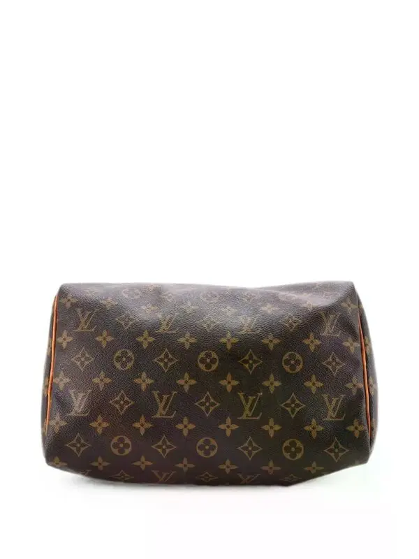 LOUIS VUITTON Monogram Canvas Speedy 30 Satchel - Brown