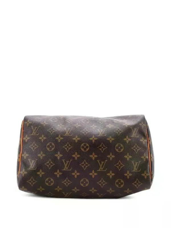 LOUIS VUITTON Monogram Canvas Speedy 30 Satchel - Brown