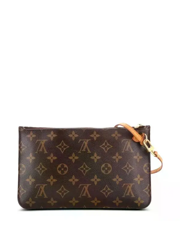 LOUIS VUITTON Monogram Canvas Large Pouch - Brown