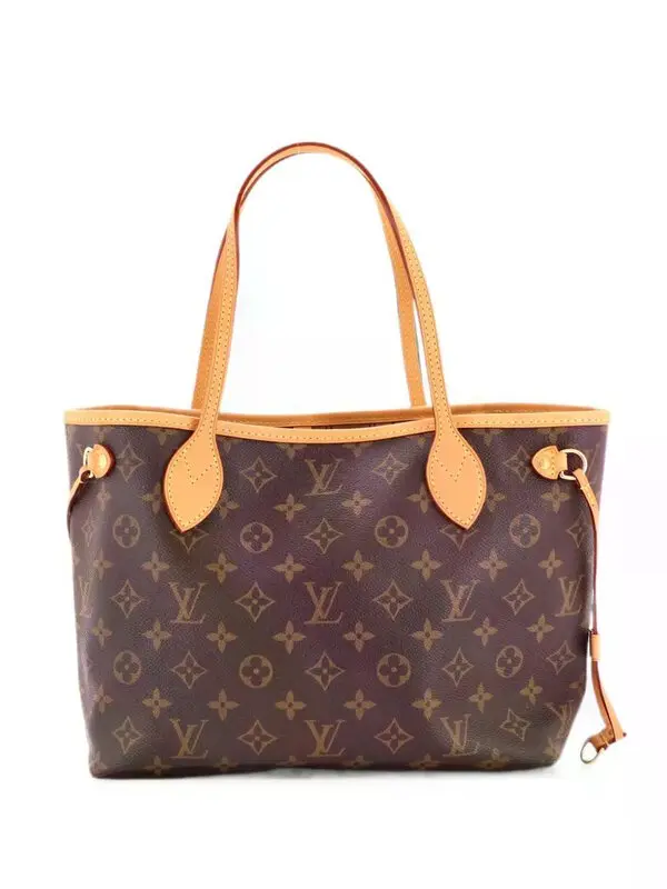 LOUIS VUITTON Neverfull Nm Monogram Canvas Pm Tote Bag - Brown
