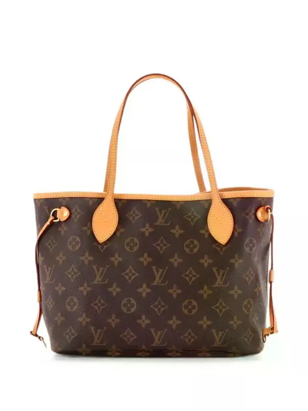 LOUIS VUITTON Neverfull Nm Monogram Canvas Pm Tote Bag - Brown