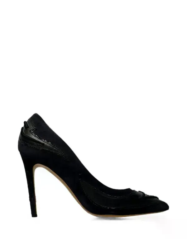 ISABEL MARANT VINTAGE Pointed-toe Suede Pumps - Black