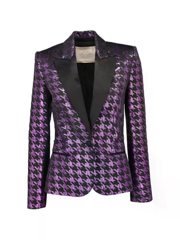 Redemption Houndstooth-pattern Blazer