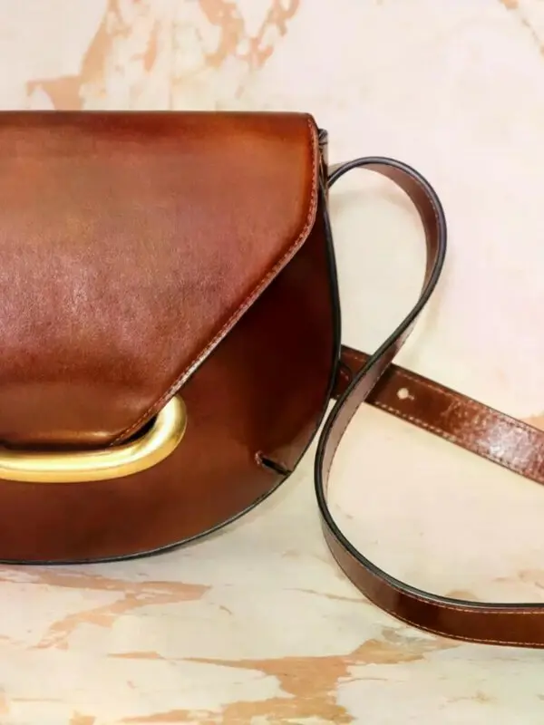 WANDLER Veneto Calf Leather Crossbody Bag - Brown