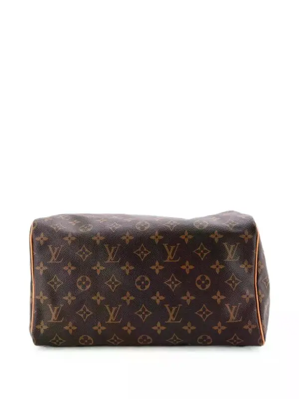 LOUIS VUITTON Monogram Canvas Speedy 30 Satchel Handbag - Brown