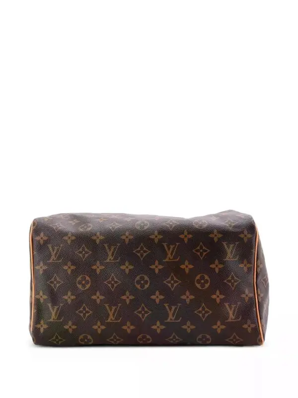 LOUIS VUITTON Monogram Canvas Speedy 30 Satchel Handbag - Brown
