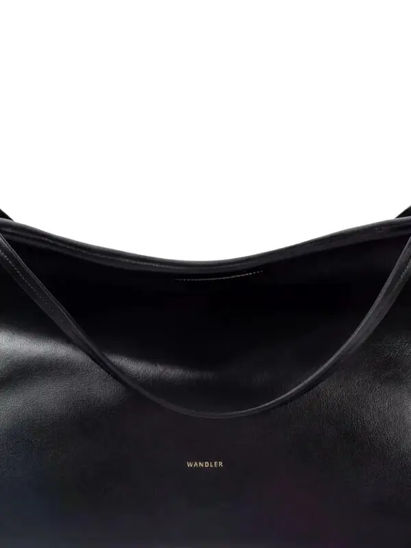 WANDLER Jo Calf Leather Tote Bag - Black