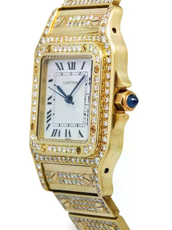 Cartier Santos Galbée Diamond-embellished 35mm Watch