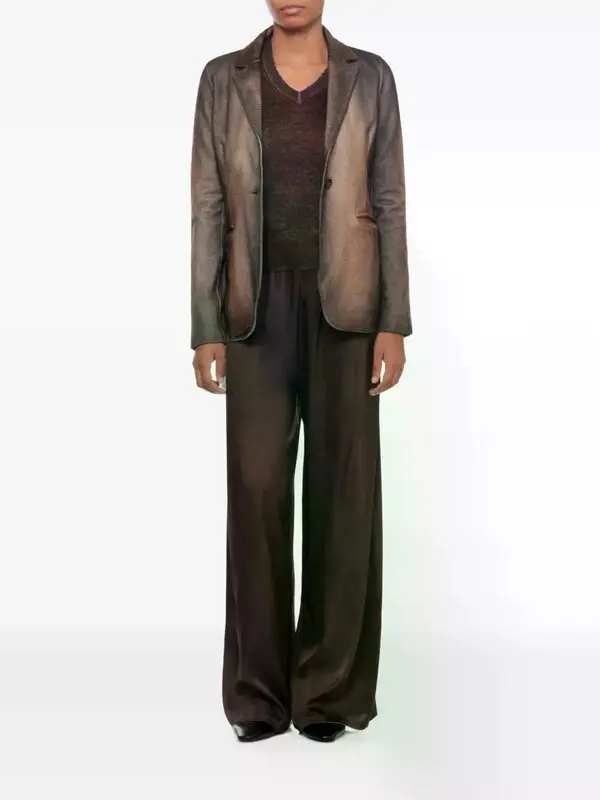 Avant Toi Distressed-effect V-neck Sweater