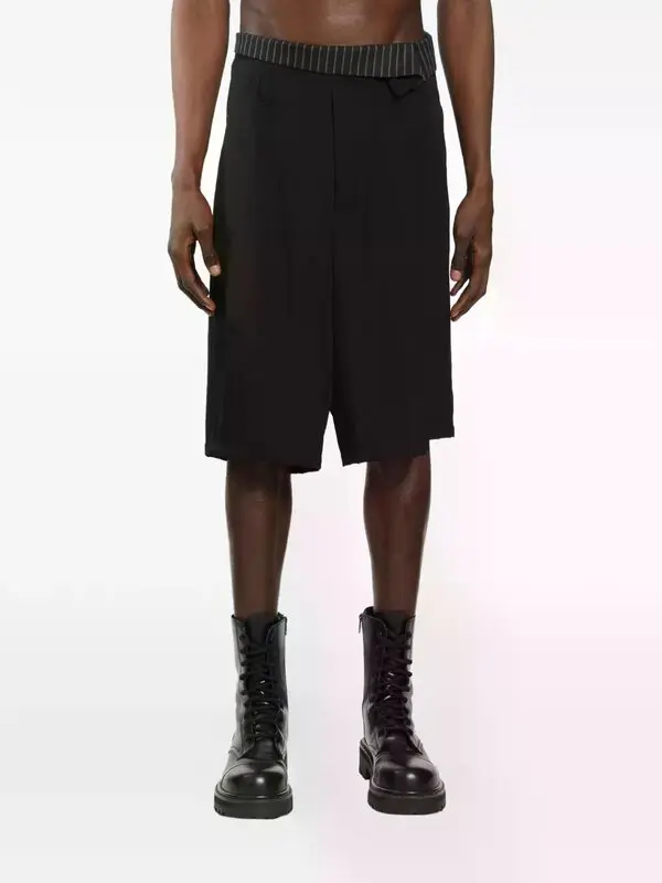Yohji Yamamoto Wool Gabardine Shorts