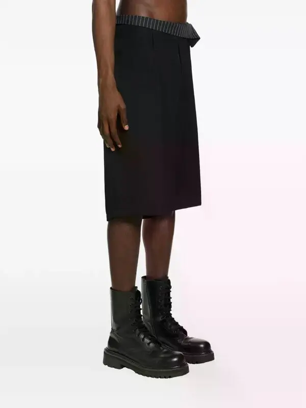 Yohji Yamamoto Wool Gabardine Shorts