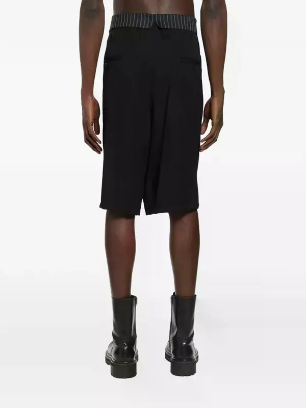 Yohji Yamamoto Wool Gabardine Shorts