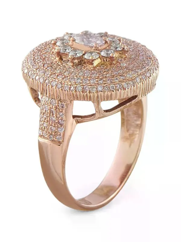 LB EXCLUSIVE Diamond Cluster Ring - Pink