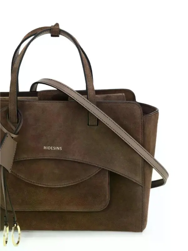 HIDESINS Medium Flap Pocket Suede Handbag