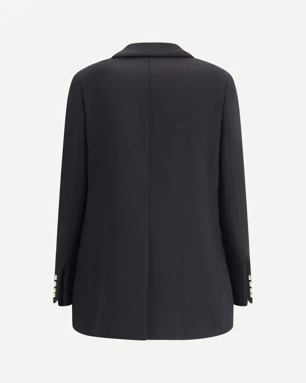 BLAZÉ MILANO Resolute Virgin Wool Blazer - Black