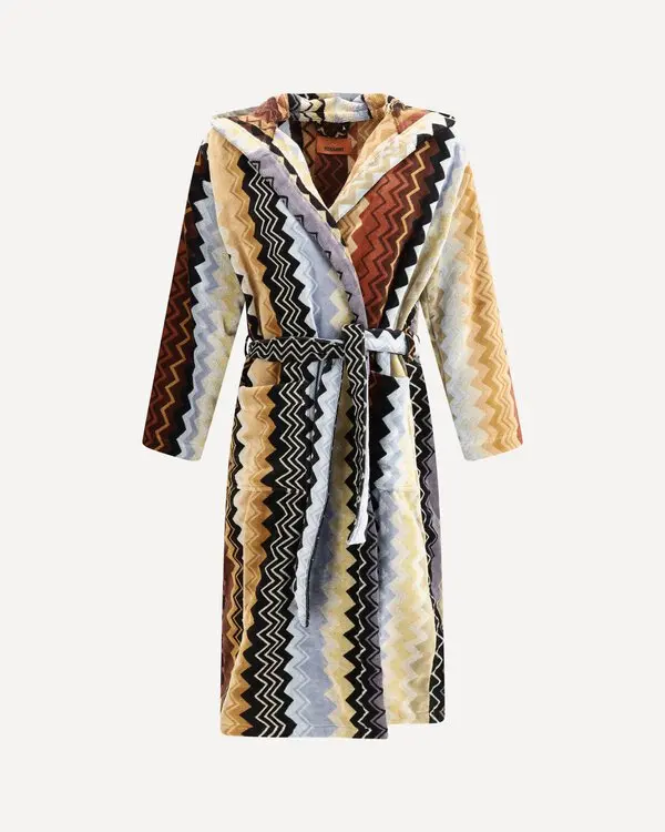 Missoni Giacomo Hooded Bathrobe - Multicolour
