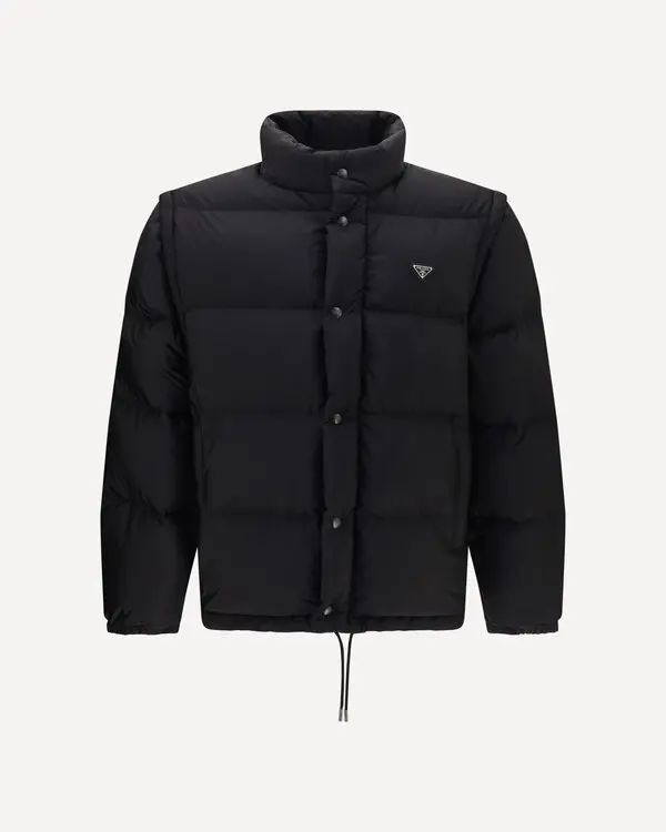 Prada Puffer Jacket Re-nylon With Triangle Logo