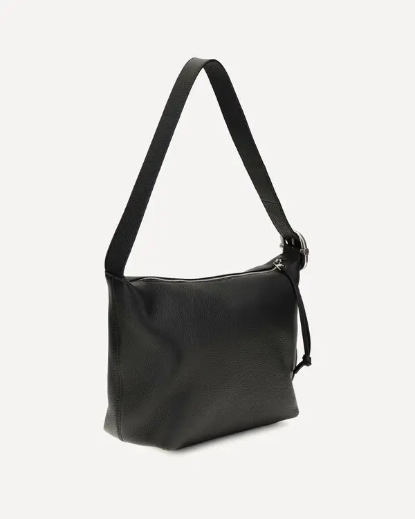 Loewe Medium Loop Hobo Bag In Grained Calfskin