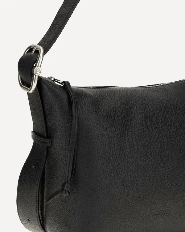 Loewe Medium Loop Hobo Bag In Grained Calfskin